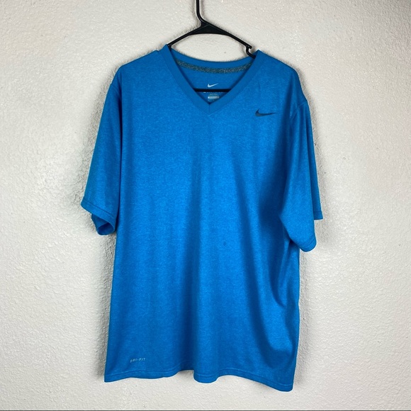 Nike | Shirts | Mens Nike Dri Fit Blue Tee Shirt Xl | Poshmark